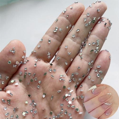 Amazon.com: 50pcs Shiny Zircon Rhinestones, 2-3mm Mini Nail Art ...