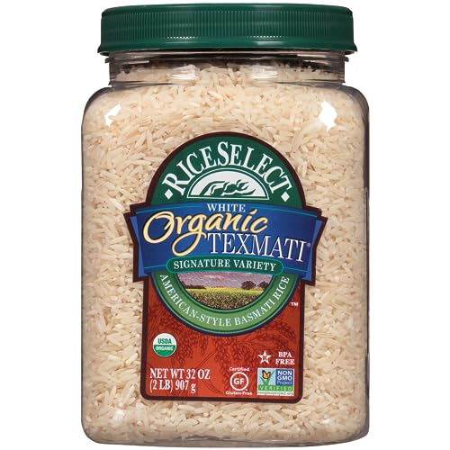Snapklik.com : RiceSelect Organic Texmati White Rice, 32 Ounce