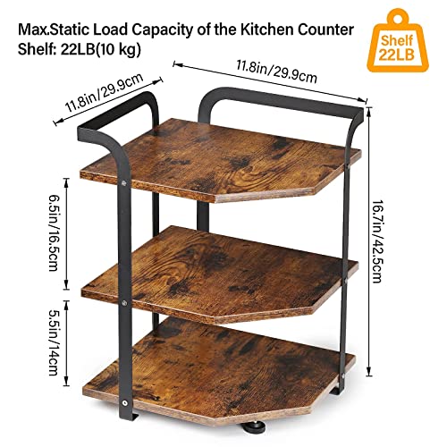Snapklik.com : Counter Corner Shelf 3-Tier Kitchen Countertop Shelf ...