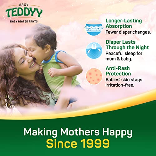 TEDDYY Baby Easy Pant Diapers Medium 74 Count (Pack of 1) - Price History