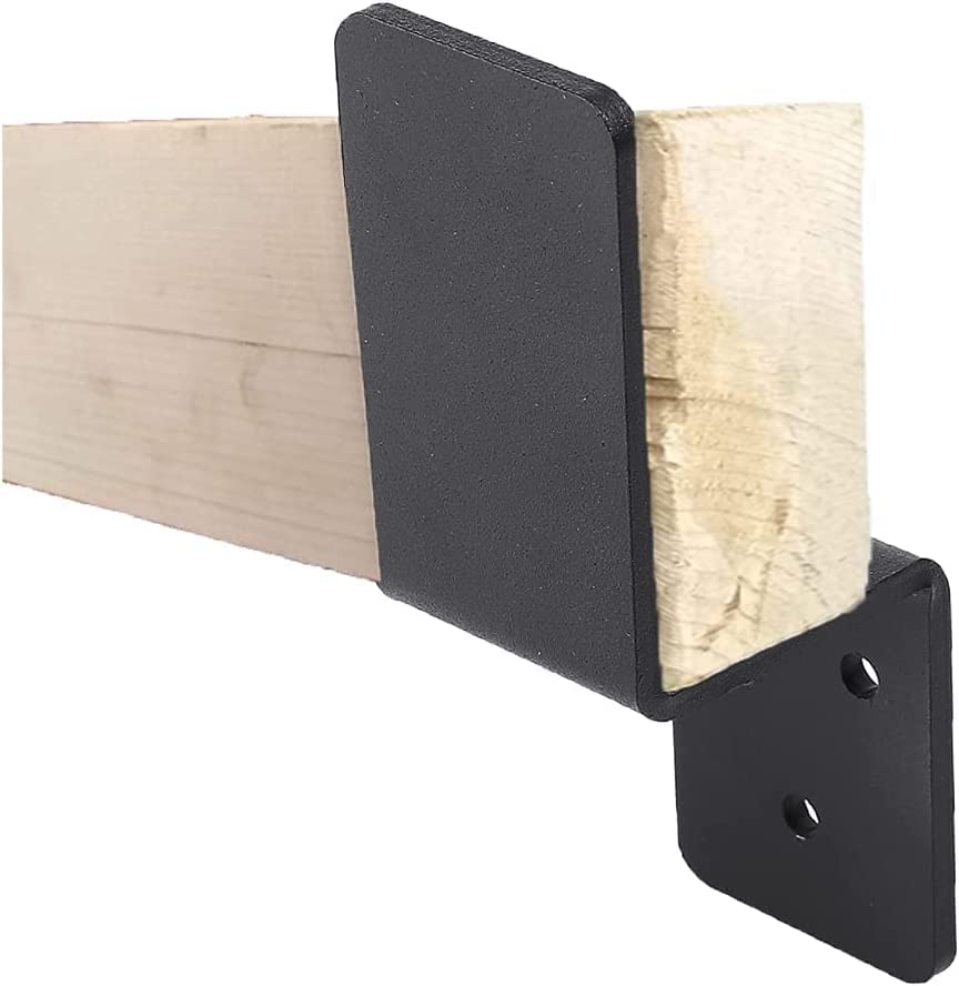 Snapklik.com : KSWLOR 2x4 Door Barricade Brackets Heavy Duty Metal Drop ...