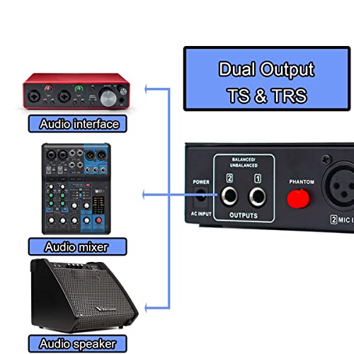 Snapklik.com : Rodyweil Microphone Preamp - DI Box - 4 Input Mic ...