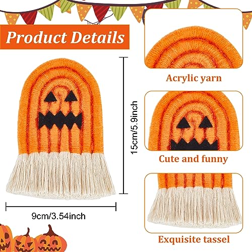 FREEBLOSS 2 Set Halloween Macrame Ghost Macrame Kit Halloween Party ...