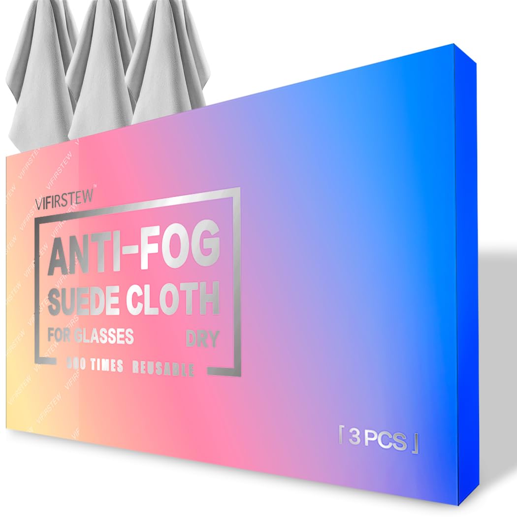 Amazon.com: Vifirstew Dry Anti Fog Cloth, 3 Pack Antifogging Cloth for ...