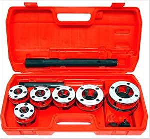New Ratchet Pipe Threader Kit Set Ratcheting W/5 Dies and Case Gas,Hand ...