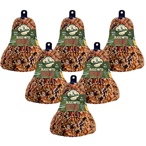 Amazon.com: Mr. Bird 6-Pack Bugs, Nuts, & Fruit Wild Bird Seed Bell 12. ...