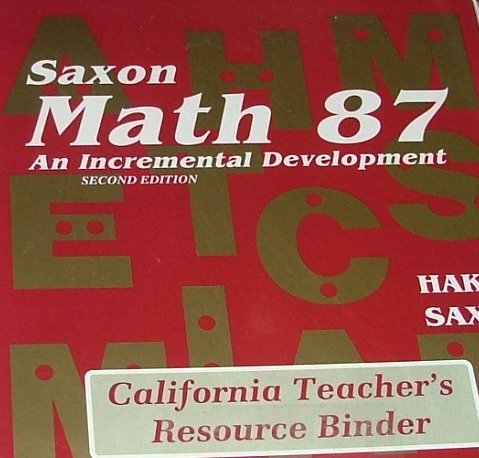 Saxon Math 8/7: Teacher Resource Binder Second Edition: Saxon ...