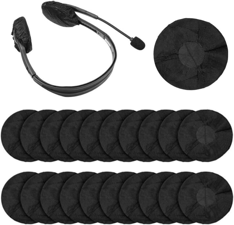 Amazon.com: 100pcs Black Disposable Headphone Covers, Stretchable Non ...