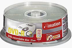 Amazon.com: Imation Corp 25PK SPINDLE 8X DVD+R 4.7GB (17089) : Electronics