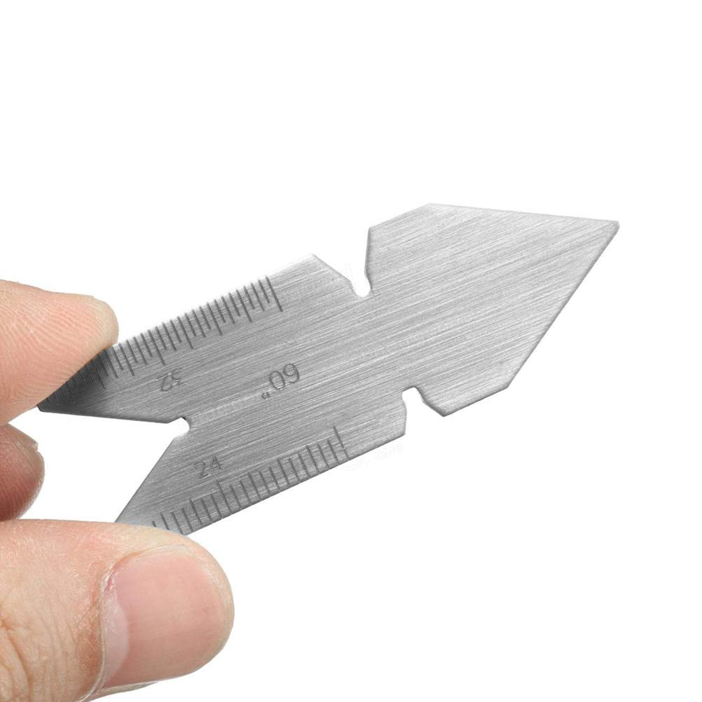 Snapklik.com : 6Pcs Pitch Cutting Gauge,Stainless Steel Screw Thread ...