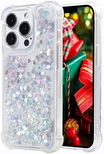 Amazon.com: FLOCUTE Glitter Case Compatible with iPhone 16 Pro Clear ...