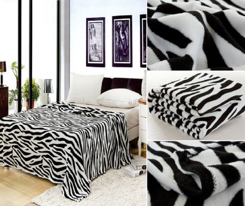 Home must haves Home Must Haves Zebra Animal Print Safari Bed Blanket ...