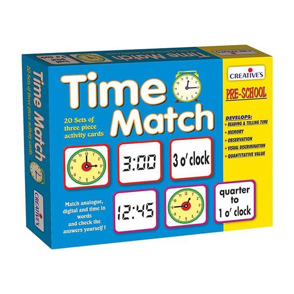 Buy Creative’s Time Match | Match Analogue Digital and time in Words ...