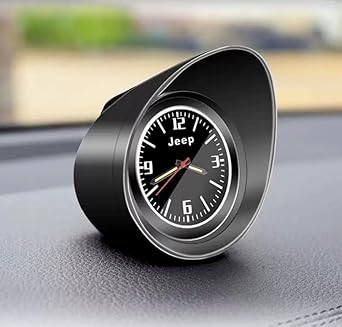 Laxury Dashboard Analog Car Clock for All Jeep Cars, Metal : Amazon.in ...