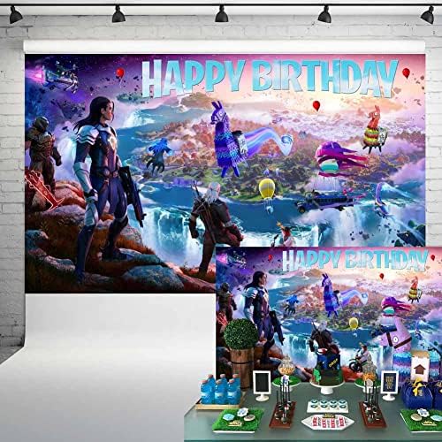 Amazon.com : Battle Royale Backdrop for Birthday Party Video Game Party ...