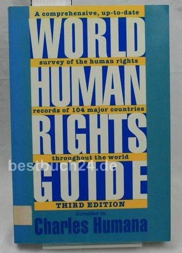 World Human Rights Guide: Humana, Charles: 9780195076745: Amazon.com: Books