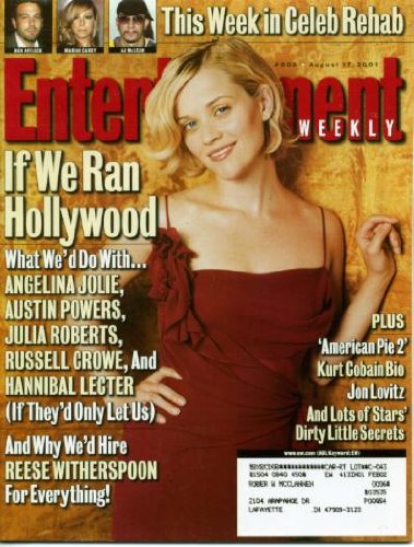 Entertainment Weekly August 17, 2001 Reese Witherspoon, Kurt Cobain Bio ...
