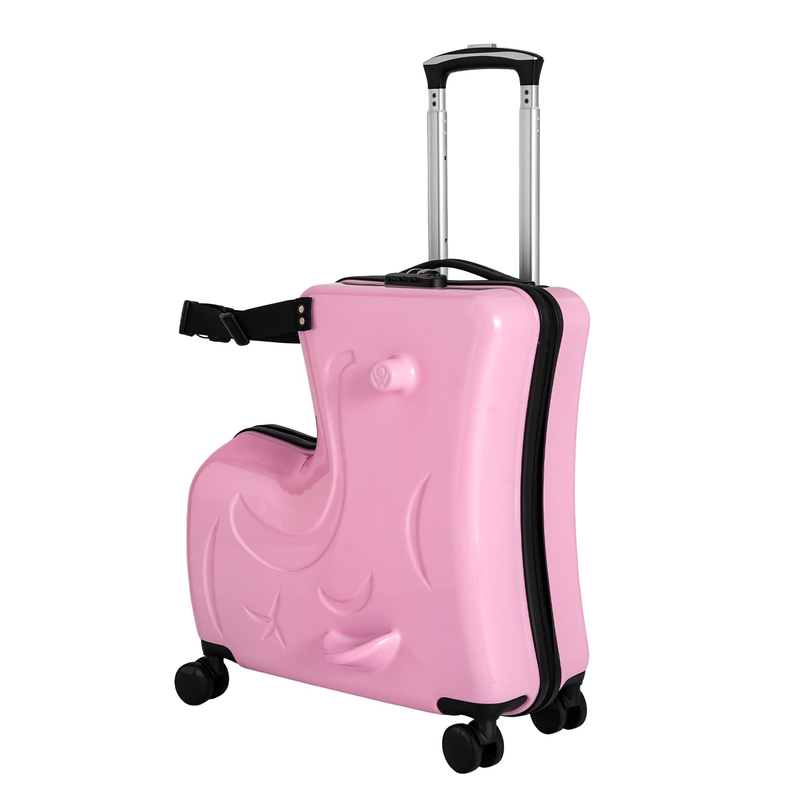 Dnysysj20 Inch Kids Carry On Suitcase Luggage Portable Kids Ride ...