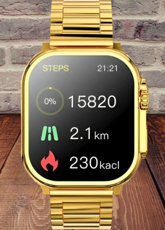 AZ Smart Watch Golden, Golden Smartwatch for Men Ultra Watch Gold ...