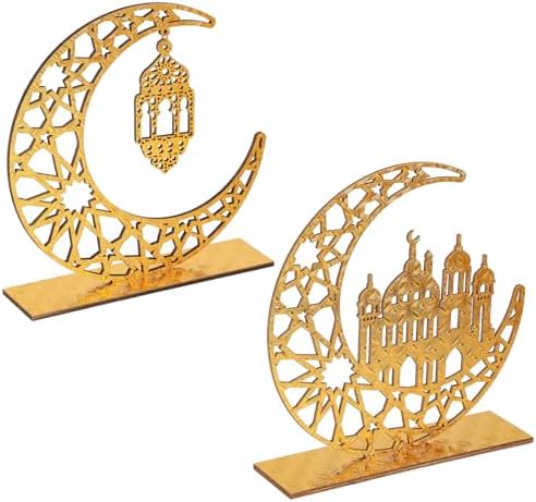 Amazon.com: 4 Pack Ramadan Kareem Eid Mubarak Table Decorations ...