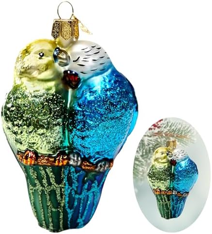 Amazon.com: Hzyc Bird Ornaments for Christmas Tree,Hand-Blown Glass ...
