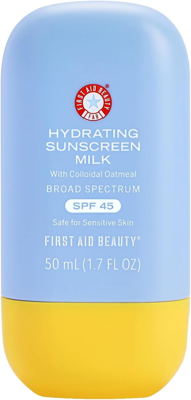 Amazon.com: First Aid Beauty - Hydrating Sunscreen Milk with Colloidal ...
