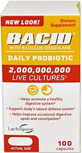 Amazon.com: Bacid Probiotic with Bacillus Coagulans for Digestive ...