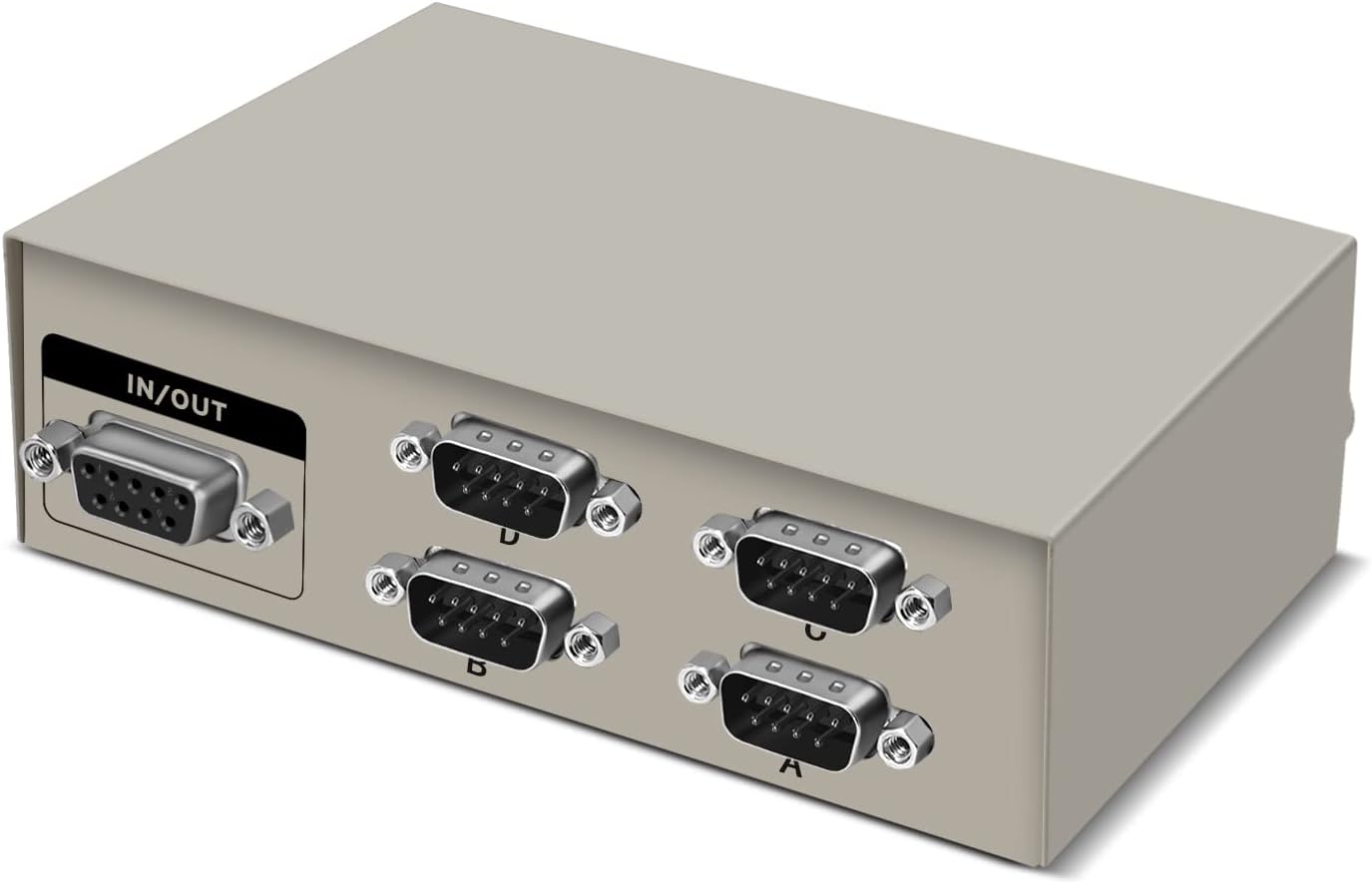 TNP 4 Port DB 9pin RS232 Serial Port Switch Box 2-way Selector – BigaMart