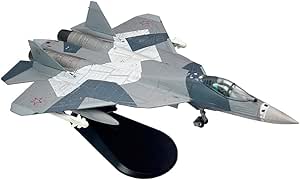 Amazon.com: 1/100 Scale Russian SU57 Sukhoi SU-57 Fighter Jet Airplane ...