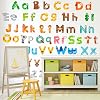 Amazon.com: Whaline 8 Sheets Alphabet Letters Wall Decals Cute Animal ...
