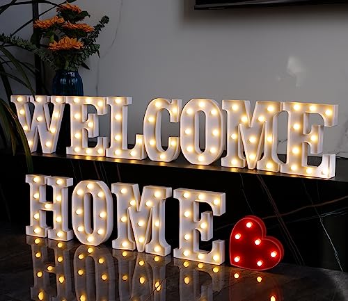 Snapklik.com : Dyingswan Led Light Up Letters, 26 Alphabet Marquee ...