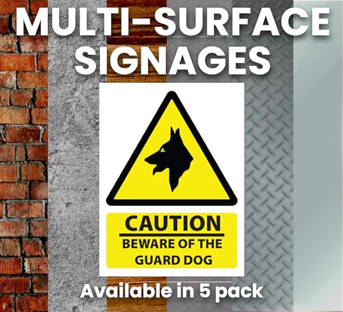 RDLCAR Beware of the Dog Signs, Durable Outdoor Gate Warning Notice ...