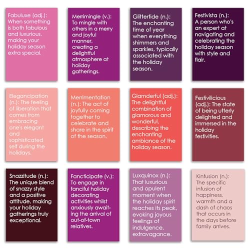 Amazon.com: Ritzy Rose 24 Funny Dictionary Style Invented Holiday Words ...