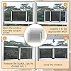 Amazon.com: Lounsweer 4 Pcs Expandable Window Screen Adjustable Sliding ...
