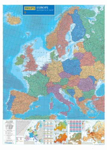 Philip's Reference Map: Europe: Political: Amazon.co.uk: 9780540089154 ...