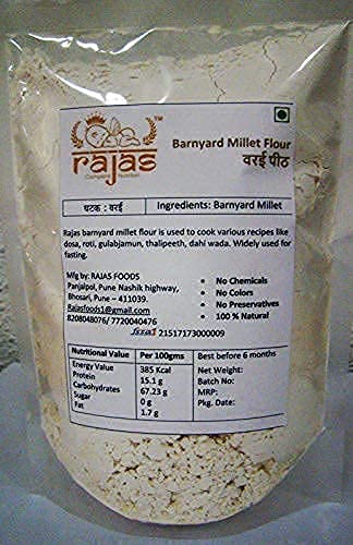 Rajas Foods, Barnyard Millet Flour, Samak Samo, Varai Atta, Bhagar ...