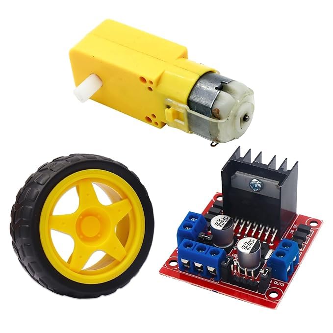 SP Electron L298N Motor Drive Controller Kit Includes BO Motor, BO ...