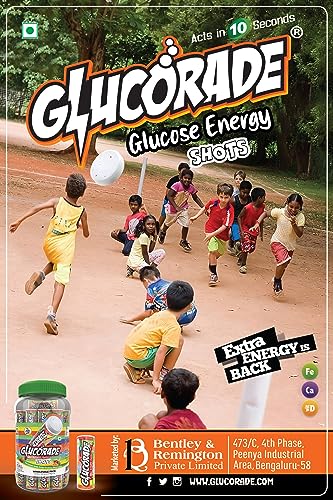 Glucorade Shots Glucose Energy Tablets | Mix Fruit Flavour | Jar pack ...
