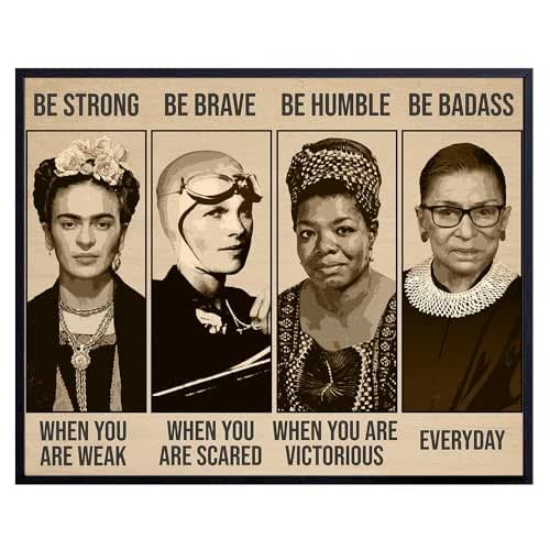 Amazon.com: Feminist Inspirational Wall Art 11x14 - Famous Women ...
