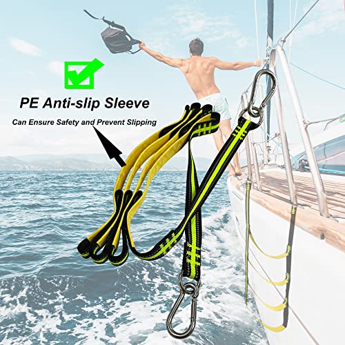 Snapklik.com : Boat Rope Ladder Portable Marine Rope Ladder, Assist ...