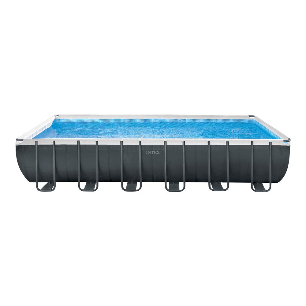 Intex 24ft x 12ft x 52inch Rectangular Ultra XTR Metal Frame Swimming ...
