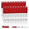 Shuttle Art Red Permanent Markers, 30 Pack Fine Point Red Ink Marker ...