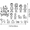Amazon.com - 4 Pcs Car Sticker I Love My Family Car Bling Stickers and ...
