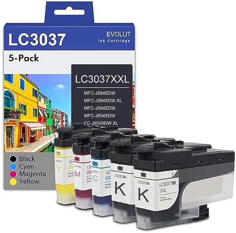 Amazon.com: LC3037 Super High Yield Ink Cartridges(5-Pack, 2BK/1C/1M/1Y) - Eout Compatible ...