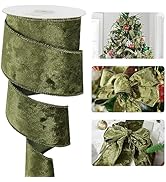 Amazon.com: HUIHUANG Red and Lime Green Wired Ribbon - 2.5 inch Red ...