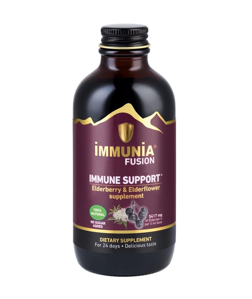 Immunia FUSION. Immune System Support - Elderberry, Elderflower ...