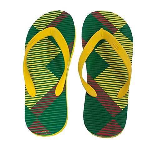 Buy Relaxo Bahamas Slippers Men (BHG-22) Green,Yellow at Amazon.in