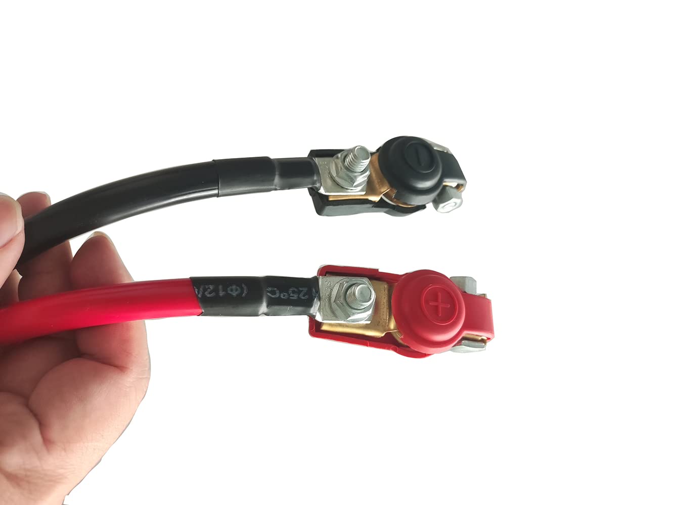 Amazon.com: 4 AWG Gauge 3FT Battery Power Inverter Cable Battery Clip ...