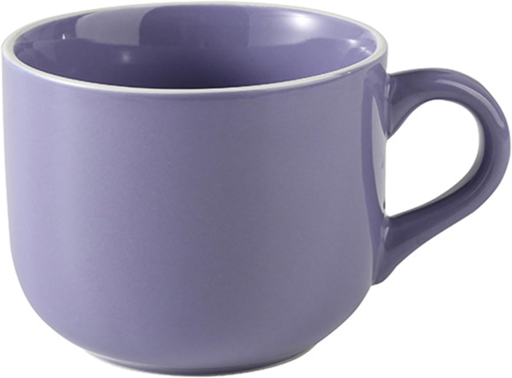 Amazon.com: Sicaluya Extra Large Oatmeal Porcelain Mug with Handle - 24 ...
