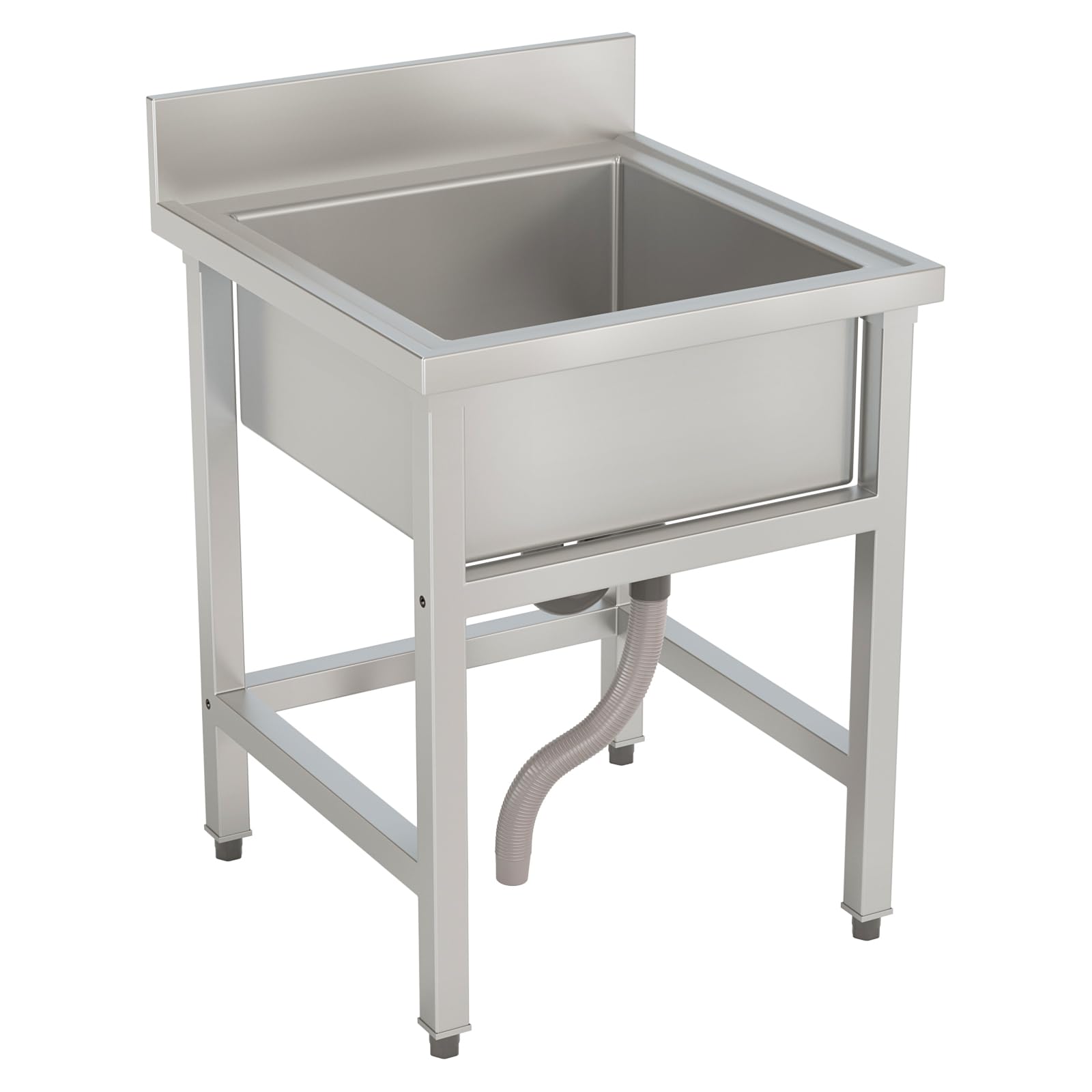 FIDOOVIVIA Commercial Restaurant Sink, Stainless Steel Restaurant ...